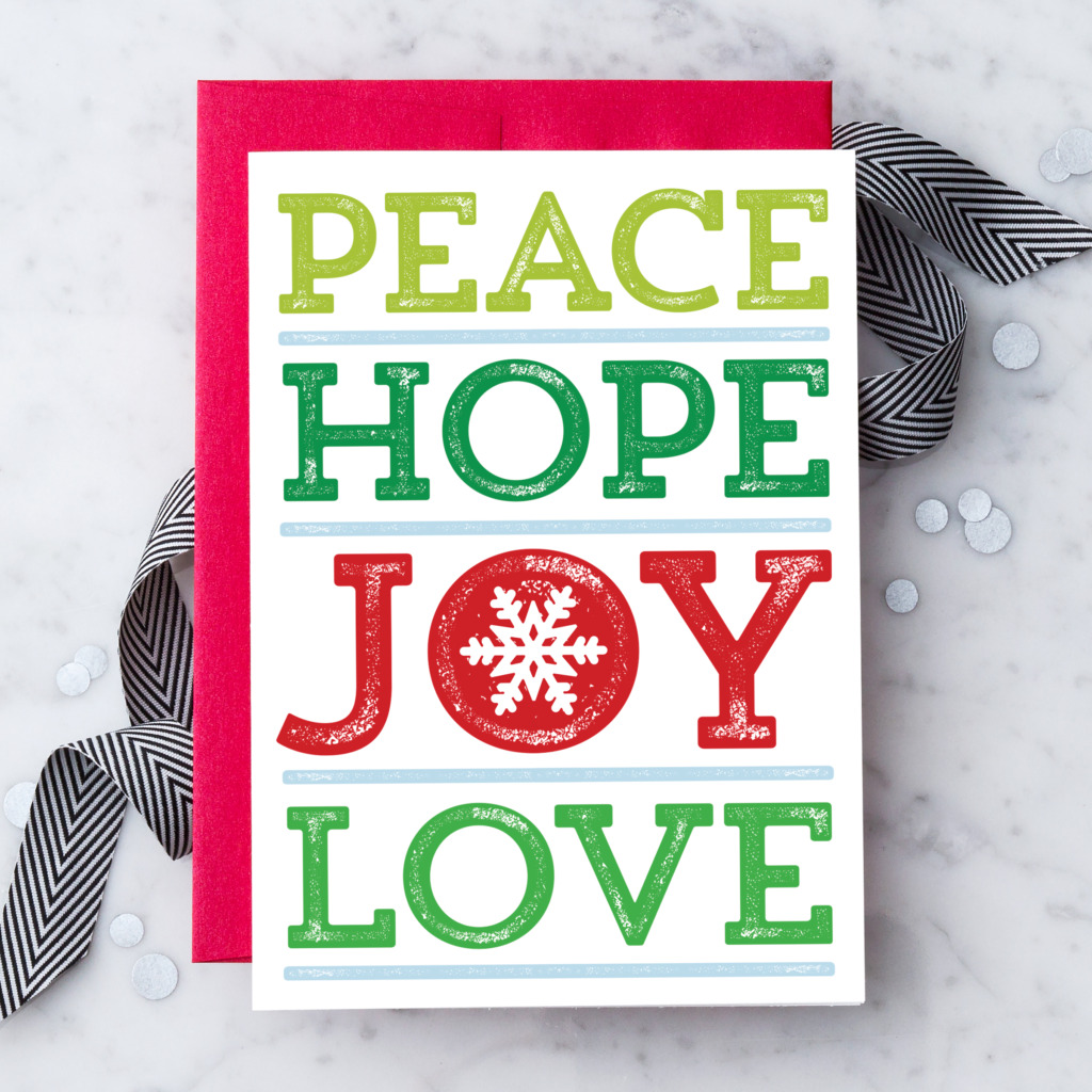 Peace Hope Joy Love - Design With Heart Studio